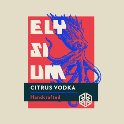 Placeit - Logo Maker for a Handcrafted Vodka Brand