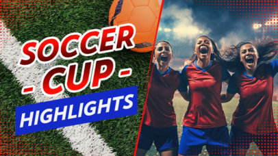Placeit - Feminine World Cup-Inspired YouTube Thumbnail Template With ...