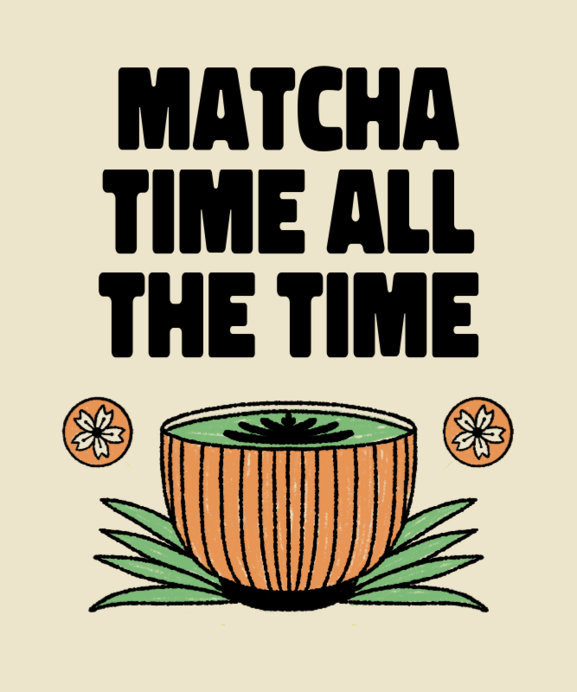 Placeit - Matcha-Themed T-Shirt Design Maker for Tea Enthusiasts