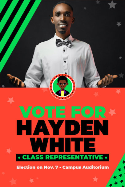 Placeit - Class Representative Election Poster Design Generator