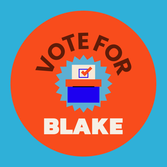 Placeit - Sticker Design Template with an Illustrated Ballot Box for a ...