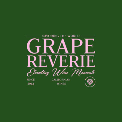 Placeit - Typography Logo Generator for a Californian Wine Brand