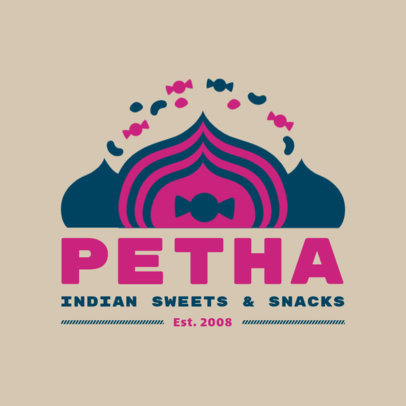 Placeit - Logo Creator With Illustrated Sweets for a Traditional Indian ...