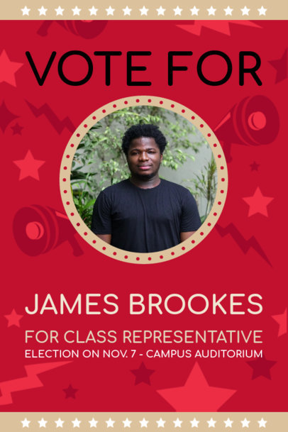 Placeit - Poster Design Maker for a School Voting Campaign