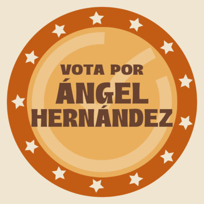 Placeit - Sticker Design Creator to Support Political Elections