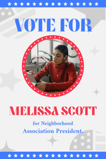 Placeit - Poster Design Template to Vote for Neighborhood Association ...