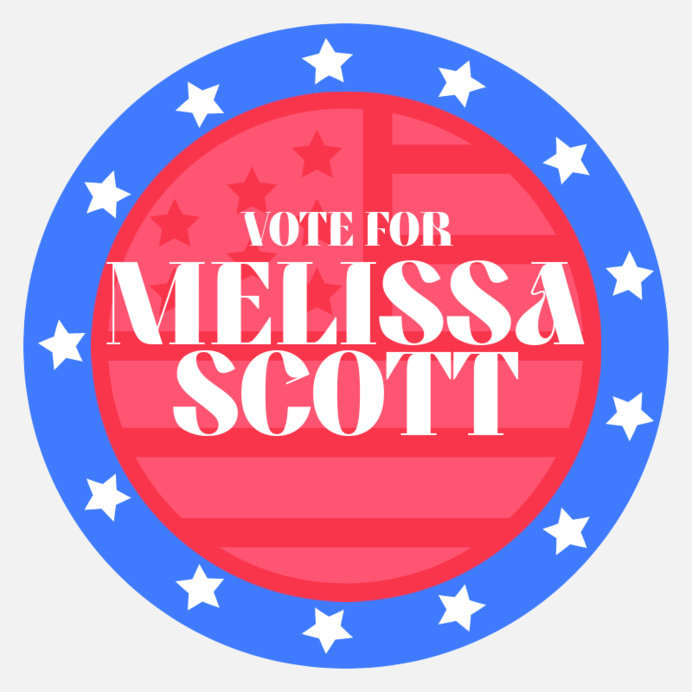 Placeit - Sticker Design Template to Vote for a Candidate's Campaign