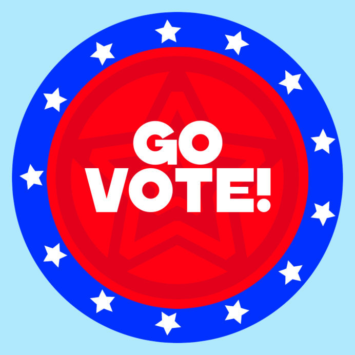 Placeit - Political Sticker Design Maker to Support a Voting Campaign