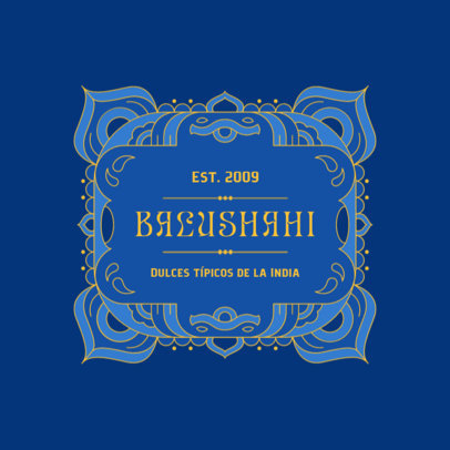 Placeit - Traditional Indian Sweets Store Logo Template