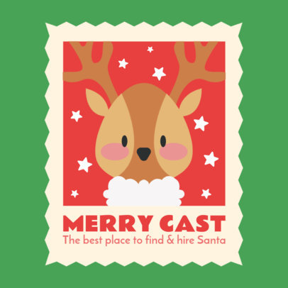 Placeit - Xmas Logo Generator With a Reindeer Graphic for a Santa ...
