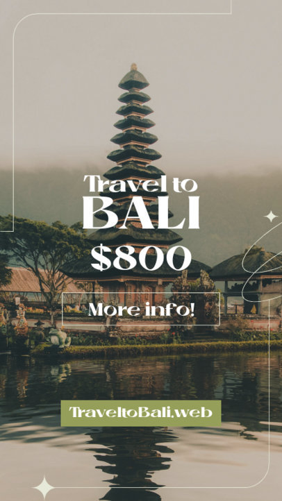 Placeit - Instagram Story Creator to Promote a Trip to Bali