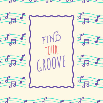 Placeit - Social Media Post Template with Music Graphics