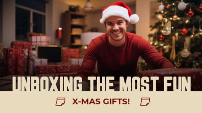 Placeit - Intro Video Creator for an Unboxing Xmas Gifts Vlog