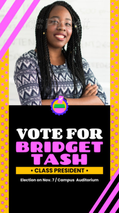 Placeit - Election Instagram Story Video Template to Vote for Class ...