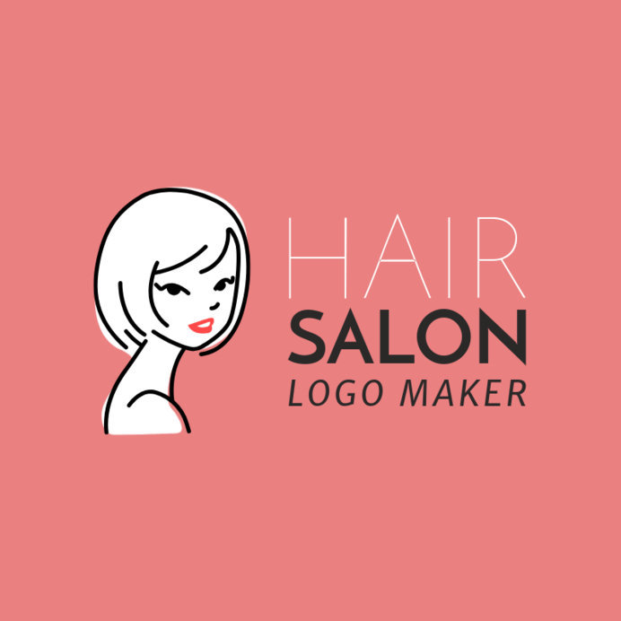 Placeit - Hair Salon Logo Maker with Line Art