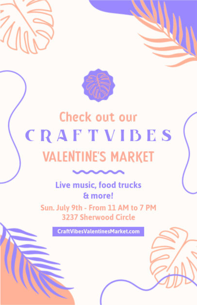 Placeit - Flyer Design Creator with Palm Tree Illustrations to Promote ...