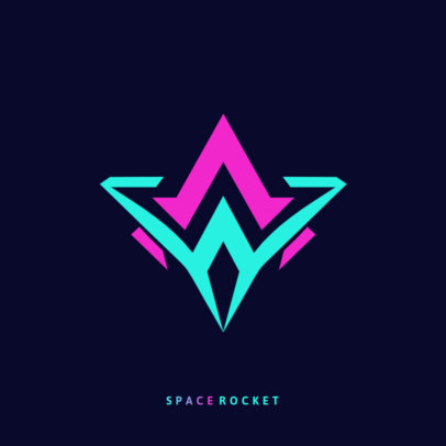Placeit - Logo Template for a Streaming Squad Featuring an Abstract Graphic