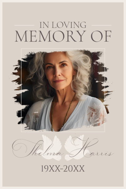 Placeit - Memorial Poster Design Generator With a Sweet Message for a ...