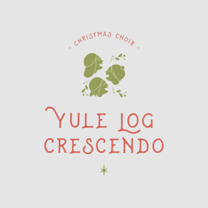 Placeit - Christmas Choir Logo Creator Featuring Singing Character Graphics