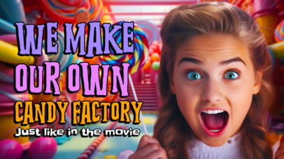 Placeit - YouTube Thumbnail Maker Inspired by Willy Wonka for a DIY ...