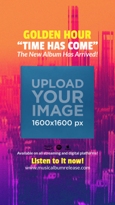 Placeit - Vinyl Album Mockup Featuring a Promo for an Indie Record Ad