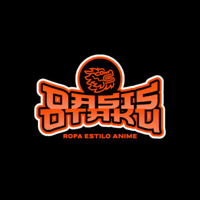 Placeit - Anime Clothing Logo Maker for a Fashion Store