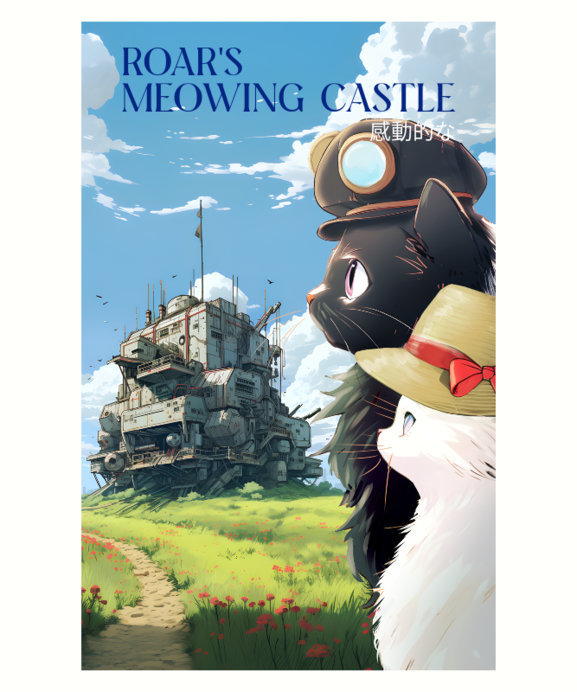 Placeit - Funny T-Shirt Design Template with Howl's Moving Castle ...