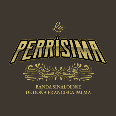 Placeit - Online Logo Template for a Sinaloense Mexican Music Band