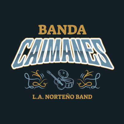 Placeit - Mexican Band Logo Generator Featuring Illustrated Musical ...