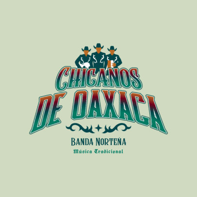Placeit - Norteno-Themed Logo Maker for a Mexican Band