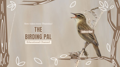 Placeit - YouTube Banner Generator for an Educational Birdwatching ...