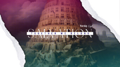 Placeit - YouTube Banner Template for a Christian Channel with a Ripped ...