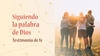 Placeit - YouTube Thumbnail Template Featuring Christian Faith Testimonies