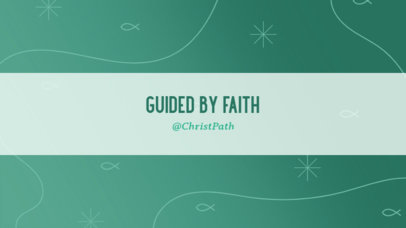Placeit - YouTube Banner Creator Featuring a Faith Theme for Christians