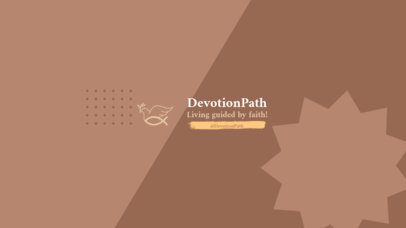 Placeit - YouTube Banner Template with a Cross Graphic for a Christian ...