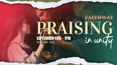 Placeit - YouTube Thumbnail Maker for a Christian Service Sunday Live ...