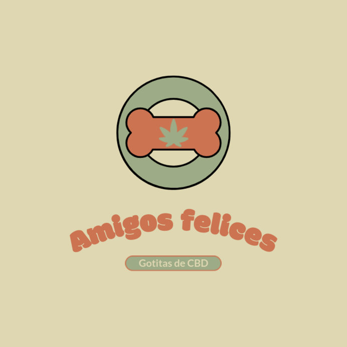 Placeit - Logo Creator with a Bone Graphic for a CBD Pet Drops Brand