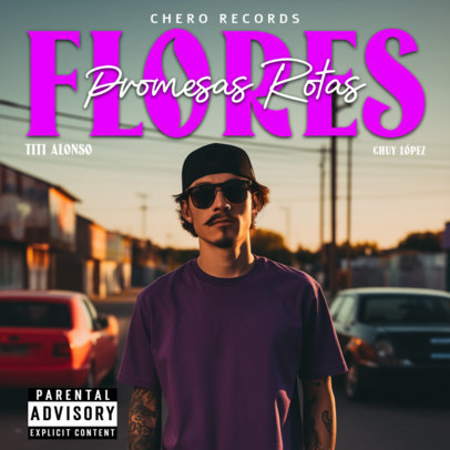 Placeit - Music Album Cover Creator for an Urban Mexican Singer