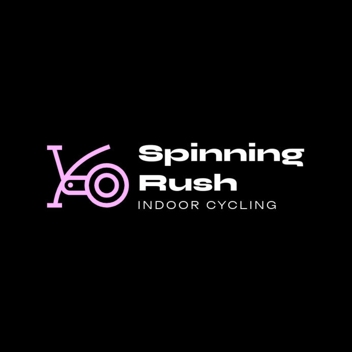 Placeit - Indoor Cycling Studio Logo Template with a Spinning Bike Icon