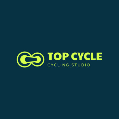 Placeit - Logo Template for a Cycling Studio Featuring Abstract Wheels
