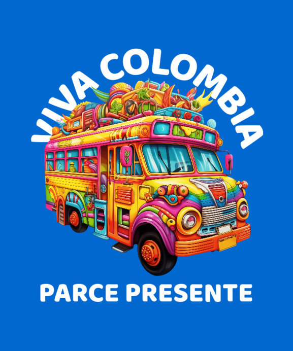 Placeit - T-Shirt Design Template Featuring a Proud Colombian-Inspired ...