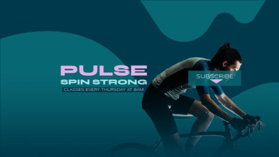Placeit - YouTube Banner Template With Hip-Hop Indoor Cycling Sessions