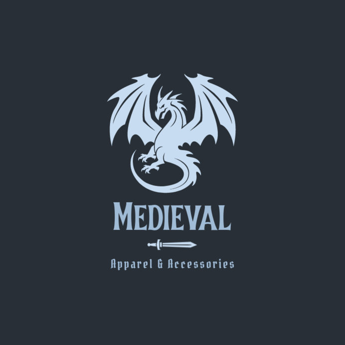 Placeit - Logo Creator for a Medieval Apparel Boutique Brand