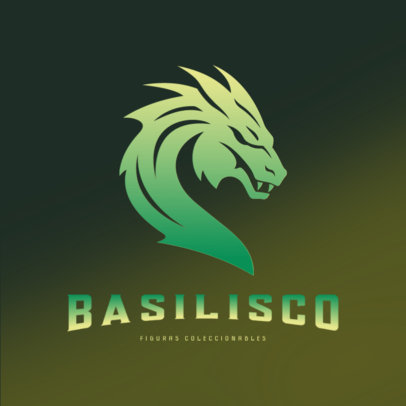 Placeit - Collectible Store Logo Generator Featuring a Fantasy Creature