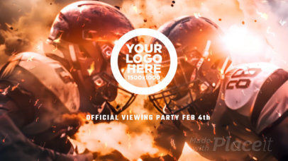 Placeit - Big Game Intro Video Maker for a Football Viewing Party Event