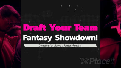 Placeit - Intro Video Generator for a Fantasy Football Event Ad