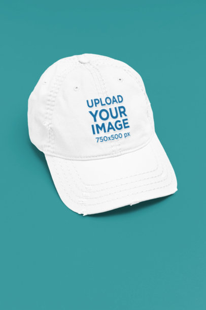 Placeit - Mockup of an Otto Cap Dad Hat Placed on a Customizable Backdrop