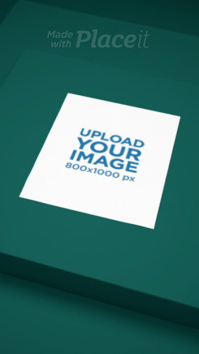 Placeit - Video of a Poster Placed on a Customizable Background