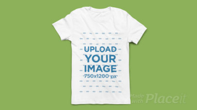 Placeit - Video of a Bella Canvas Round-Neck T-Shirt Lying on a ...