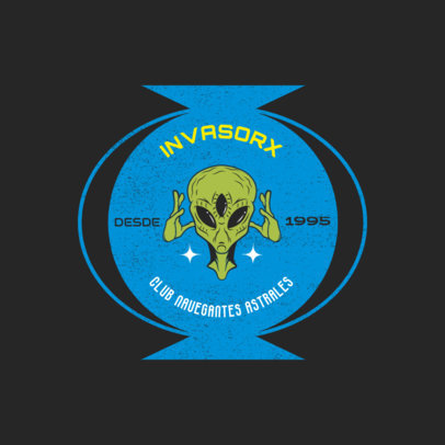Placeit - Logo Creator for an UFO Seeking Club Featuring an Alien ...